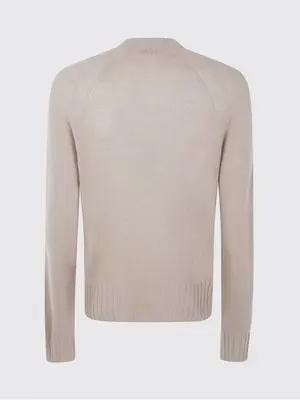 TOM FORD Classic Cashmere Crewneck Jumper With Ribbed Trims - Dove Grey