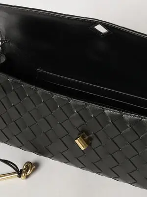 Bottega Veneta Woven Leather Clutch - Black