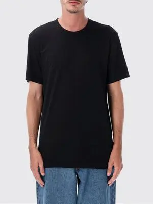 JAMES PERSE Short-sleeved Cotton T-shirt With Crew Neck - Black