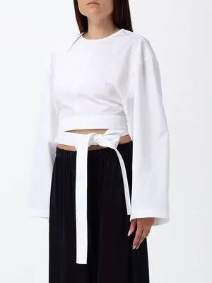 Alaïa Draped Tie Detail Cropped Top