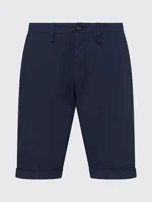 Liu Jo Stretch Cotton Chino Shorts With Slash Pockets And Belt Loops