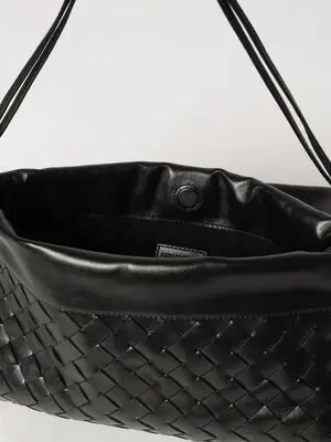 Bottega Veneta Small Intrecciato Calfskin Shoulder Bag - Black