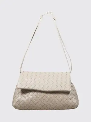 Bottega Veneta Bottega Veneta Small Intrecciato Calfskin Shoulder Bag Ecru