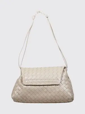 Bottega Veneta Small Intrecciato Calfskin Shoulder Bag - Ecru