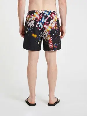 Alexander McQueen Printed Swim Shorts - Black