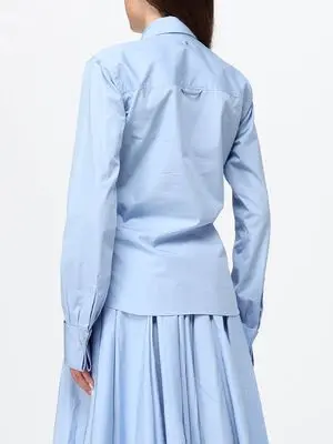 AMI Paris Slim Fit Silk Shirt With Mother-of-pearl Buttons