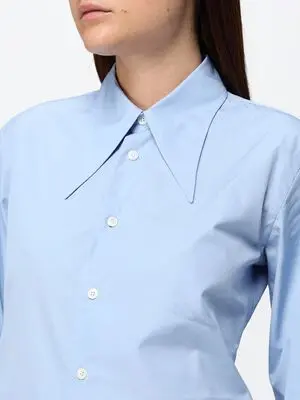 AMI Paris Slim Fit Silk Shirt With Mother-of-pearl Buttons