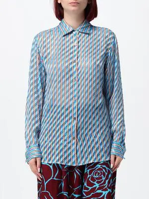 Dries Van Noten Striped Shirt - Gnawed Blue