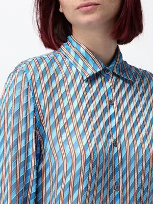Dries Van Noten Striped Shirt - Gnawed Blue