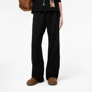 Burberry Cotton Track Pants With House Check Appliqu