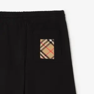 Burberry Cotton Track Pants With House Check Appliqu