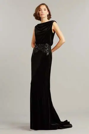 Velvet Embroidered Dresses