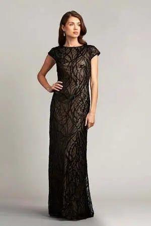 Tadashi Shoji Zip Up Evening Dresses