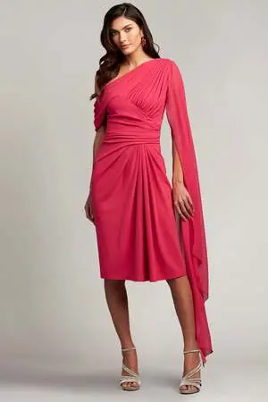 Tadashi Shoji Kellum Cape Sleeve Dress - Blossom