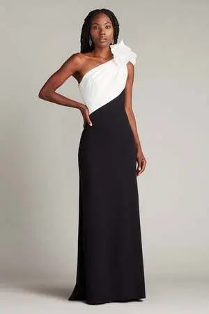 Tadashi Shoji one-shoulder gown