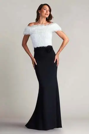 Tadashi Shoji Two Tone Evening Dresses