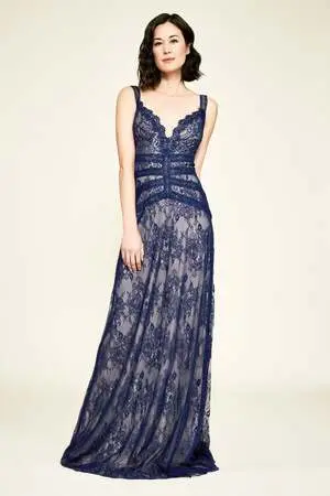 Tadashi Shoji Dutton Strap Lace Gown