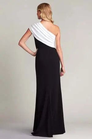 Tadashi Shoji Dunne Twist Drape Gown