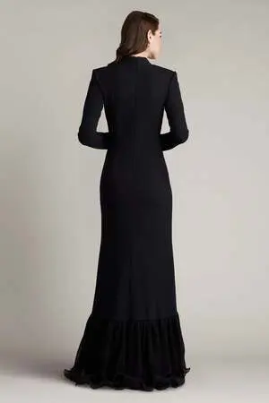 Tadashi Shoji Cascading Ruffle Gown
