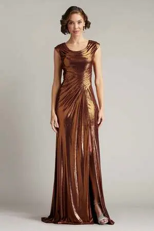 Tadashi Shoji Metallic Evening Dresses