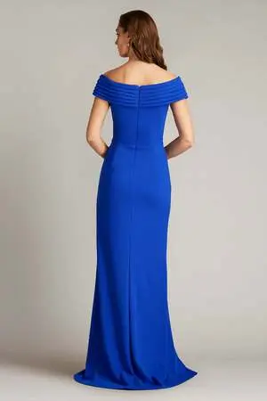 Tadashi Shoji Pleated Drape Gown