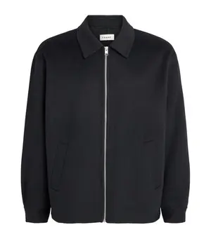 FRAME Double-face Wool Bomber Jacket - Black