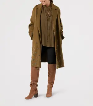 Marina Rinaldi Silk Tie-neck Blouse
