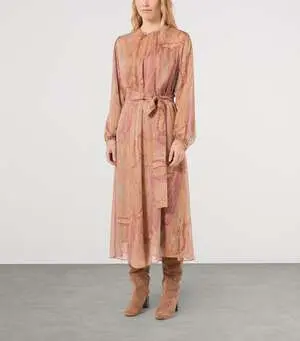 Marina Rinaldi Silk Printed Maxi Dress
