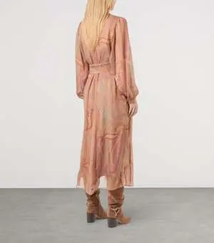 Marina Rinaldi Silk Printed Maxi Dress