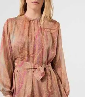 Marina Rinaldi Silk Printed Maxi Dress