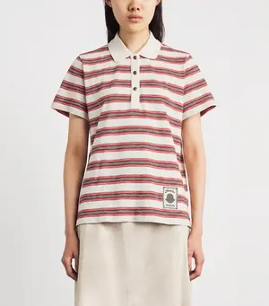 Moncler Cotton Stripe Polo Shirt