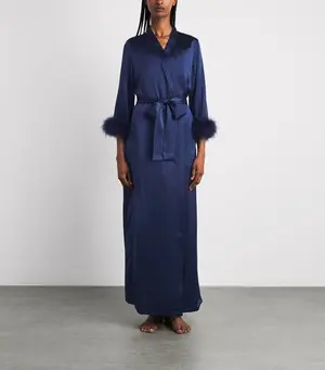 GILDA & PEARL Silk Meet Me At Midnight Robe