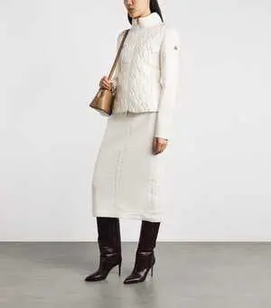 Moncler Cotton Quilted Hybrid Cardigan