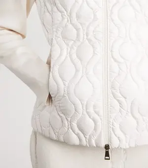 Moncler Cotton Quilted Hybrid Cardigan