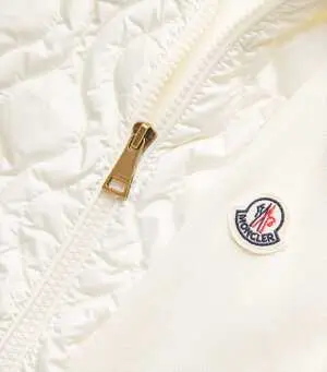 Moncler Cotton Quilted Hybrid Cardigan
