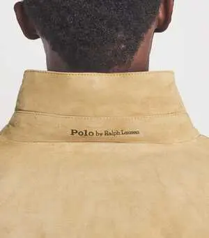 Polo Ralph Lauren Goat Suede Charleton Bomber Jacket