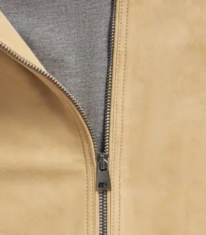 Polo Ralph Lauren Goat Suede Charleton Bomber Jacket