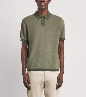 Vince Cotton-cashmere Polo Shirt