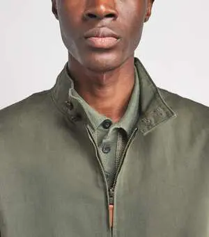 Vince Cotton-linen Bomber Jacket - Green