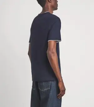 Vince Pima Cotton Slub Double-layer T-shirt
