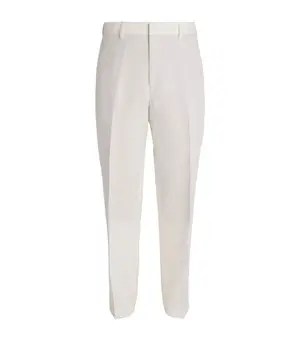 Paul Smith Linen Straight Trousers - Ivory