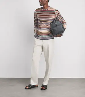 Paul Smith Linen Straight Trousers