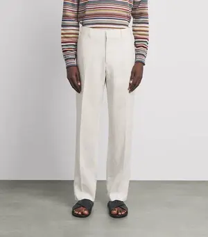 Paul Smith Linen Straight Trousers