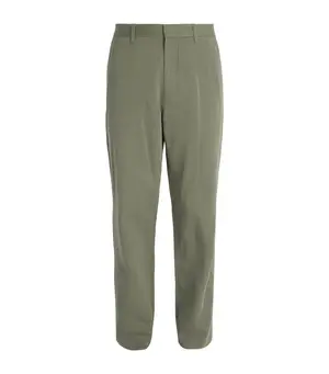 Vince Cotton-linen Louie Chinos - Green
