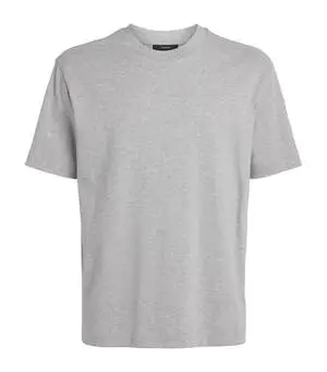 Vince Cotton Peached Face Jersey T-shirt - Grey