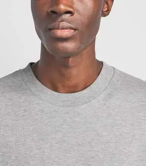 Vince Cotton Peached Face Jersey T-shirt - Grey