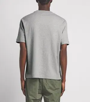Vince Cotton Peached Face Jersey T-shirt - Grey
