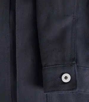 Vince Cotton-linen Trucker Overshirt
