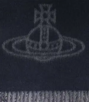 VIVIENNE WESTWOOD Wool Orb Scarf - Grey