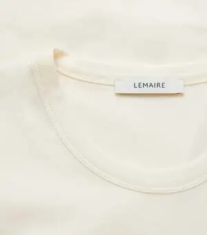 LEMAIRE Cotton Ribbed Long-sleeve T-shirt - Ivory